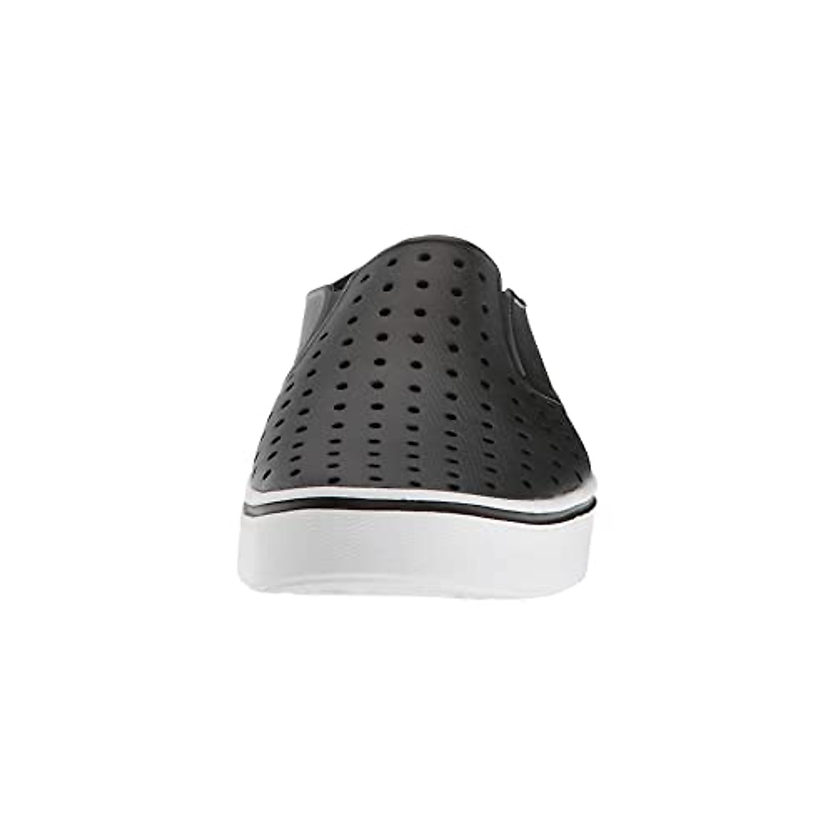 Native Shoes, Miles, Adult Shoe, Jiffy Black/Shell White, 10 M US Women/8 M US Men