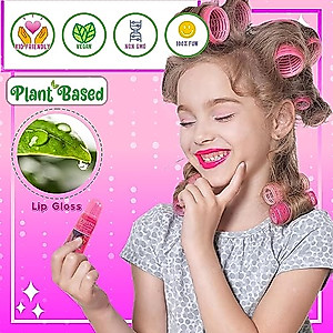 Townley Girl Barbie Coin Purse and Plant-Based Lip Gloss Set, Cute Pouch Wallet Small Money Bag Toy, Ages 3 and Up,