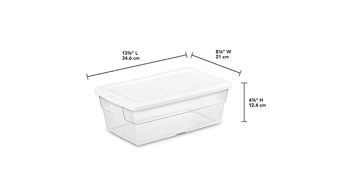 Sterilite 6 Quart Stackable Storage Containers - 36 Pack