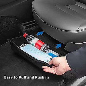 Pedigree Tesla Model Y 2020-2021 Under Seat Storage Box Main and co-Pilot Passenger Seat Storage Box Hidden Tray Box Neat and Tidy Tesla Model Y Accessories