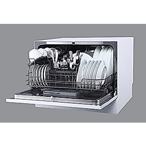 SPT SD-2225DWA Energy Star Countertop Dishwasher with Delay Start & LED – White
