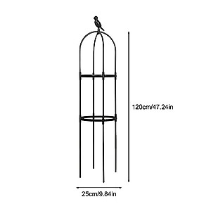 Climbing Vine Rack Rose Trellis Outdoor 120cm Home for Garden Balcony Durable Clematis Plants Plant Support Frame