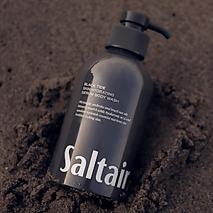 Saltair Body Wash, Black Tide 2-Pack. Moisturizing Body Cleanser with Monoi Oil and Cupuacu Butter. Luxury Shower Gel for Women and Men. Vegan, Cruelty-Free, Paraben-Free. 2x 17oz Pump Bottles