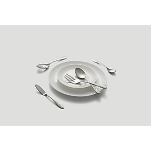 Cambridge Silversmiths Swirl Sand 89-Piece Flatware Set