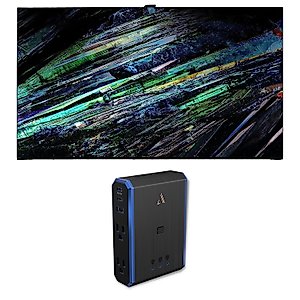 Sony XR55A95L 55 Inch QD-OLED 4K UHD Smart Google TV with AI Upscaling with a 5S-PS4-US1 4-Outlet Power with Omniport USB (2023)