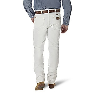 Wrangler mens 0936 Cowboy Cut Slim Fit jeans, White, 34W x 30L US
