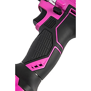 The Original Pink Box 20-Volt Lithium-Ion 1⁄2-Inch Keyless Chuck Brushless Cordless Drill With 2Ah Battery, Pink