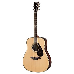 Yamaha FG830 Solid Top Folk Guitar, Natural