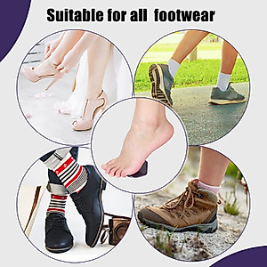 Vabean 8 Pcs Foot Pads for Dancer Forefoot Cushion Pads Metatarsal Foot Pads Gel Pads for Ball of Foot for Relieve Stress Foot Care, Purple