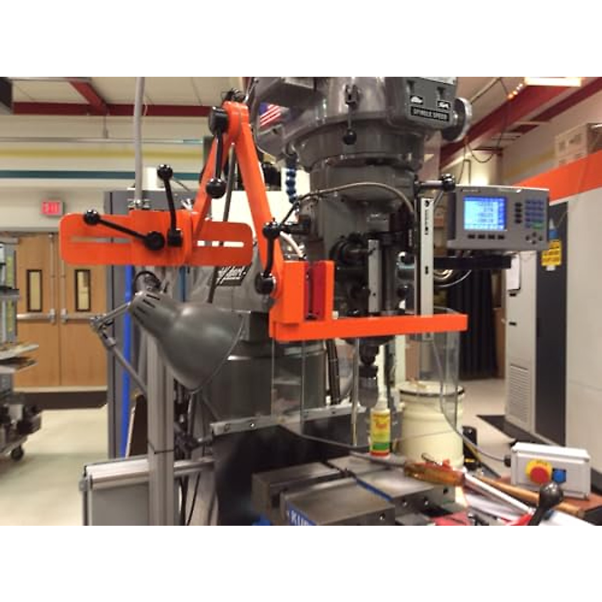 Floor Mount Milling Machine Safety Guard, Interlocked Model. Part # MG-1-SK1 by ATS MACHINE SAFETY SOLUTIONS