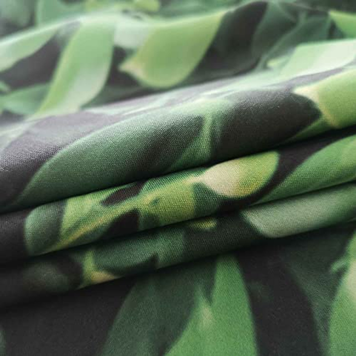 Msocio 7x5.5ft Durable Polyester Fabric Spring Greenery Leaves Grass Nature Photography Backdrop for Birthday Wedding Safari Dinosaur Baby Shower Party Decorations Background Portrait Photo Booth