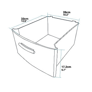 MQ INFINITY 3-Drawer Rolling Storage Cart, Espresso
