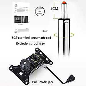 XXXDXDP Office Chair - High Back Executive Swivel Office Desk Chair with Ribbed Upholstery, Lumbar Support, Style
