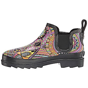 Sakroots Women's Rhyme Rain Bootie Boot, Rainbow Wanderlust, 10