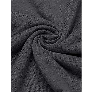 iWoo Mens Workout Hooded Tank Tops Sleeveless Gym Hoodies Shirts Dark Grey S