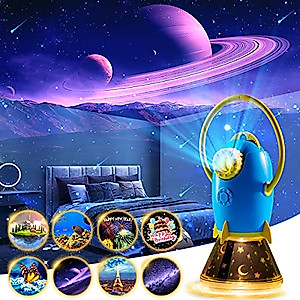 Star Projector, Galaxy Projector for Bedroom, Night Light Projector for Kids Adults Gaming Room, Ceiling, Room Decor (Blue)
