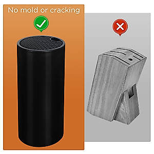 Knife Set 7 Pieces, Matte Black Knife Set with Block Kitchen Knives Set Lightweight Knives Set for Kitchen Anti Slip Kitchen Knife Set Ultra Sharp Chef Knife Set Dishwasher Safe Space Saving