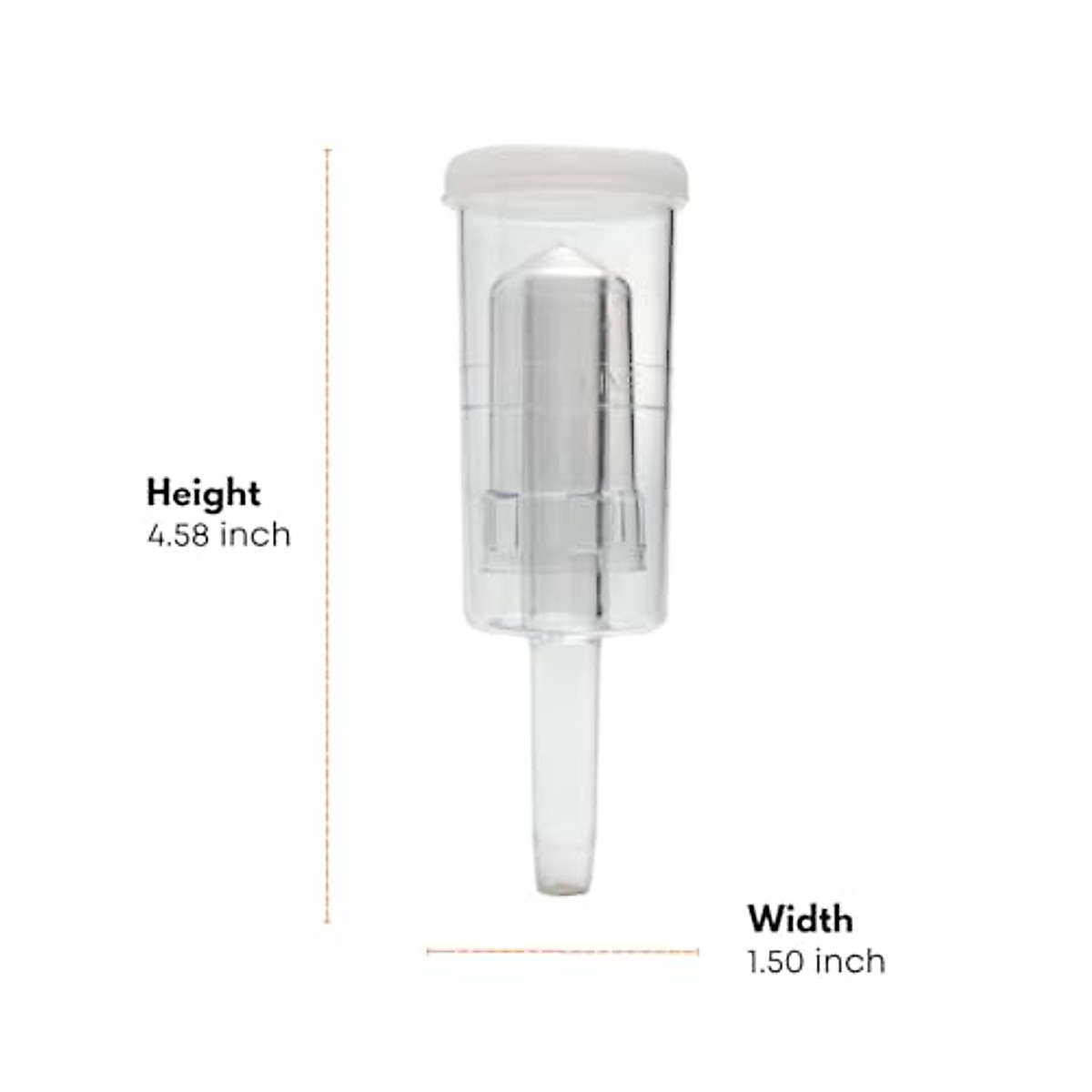 3ct. - 3 Piece Airlock with #7 Stopper - Set of 3 (Cylinder Airlock)