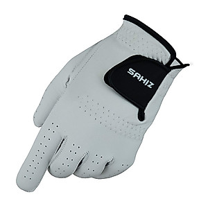 SAHIZ Genuine Cabretta Leather Golf Gloves Men Left Hand Single Value Pack Premium Feel Fit and Comfort. (Cadet Large, Left Handed)