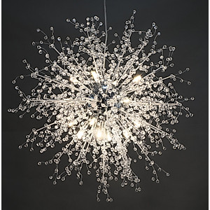 GDNS Dandelion Chandelier Firework Chandeliers LED Light Crystal Pendant Lighting Ceiling Light Fixtures Chandeliers Lighting,Dia 23.5 inch