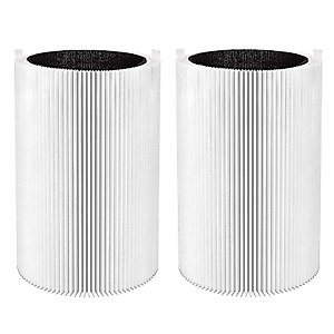 Blue Pure 411 Replacement Filters for Blueair Blue Pure 411, 411+, 411 Auto and Mini Air Purifier, Include 2 Particle and 2 Activated Carbon