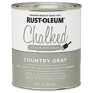 Rustoleum 285141 30 Oz Country Gray Chalked Ultra Matte Paint