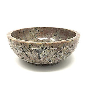 vrinda Soapstone Scrying/Smudge Bowl