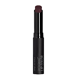 wet n wild Perfect Pout Lipstick, Dark Red My Blackberry Broke, Vegan | Gluten-Free | Cruelty-Free | Lip Color, Lip Color