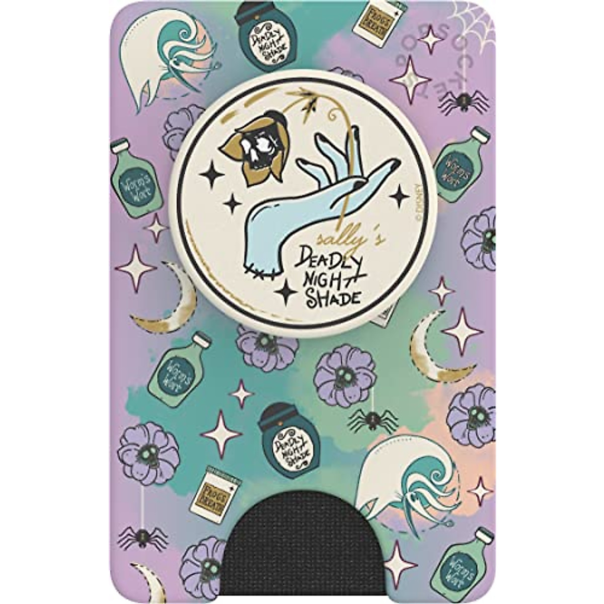 PopSockets Phone Wallet with Expanding Phone Grip, Phone Card Holder - Sally's Deadly Nightshade