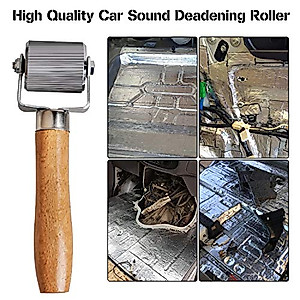Car Sound Deadening Roller Metal Installation Tool 3 Pcs for Auto Noise Roller Car Sound Deadener Application Installation Tool Rolling Wheel Interior Accessories