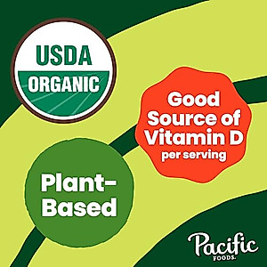 Pacific Foods Organic Unsweetened Coconut Milk, Plant Based Milk, 32 oz Carton (12 Pack)