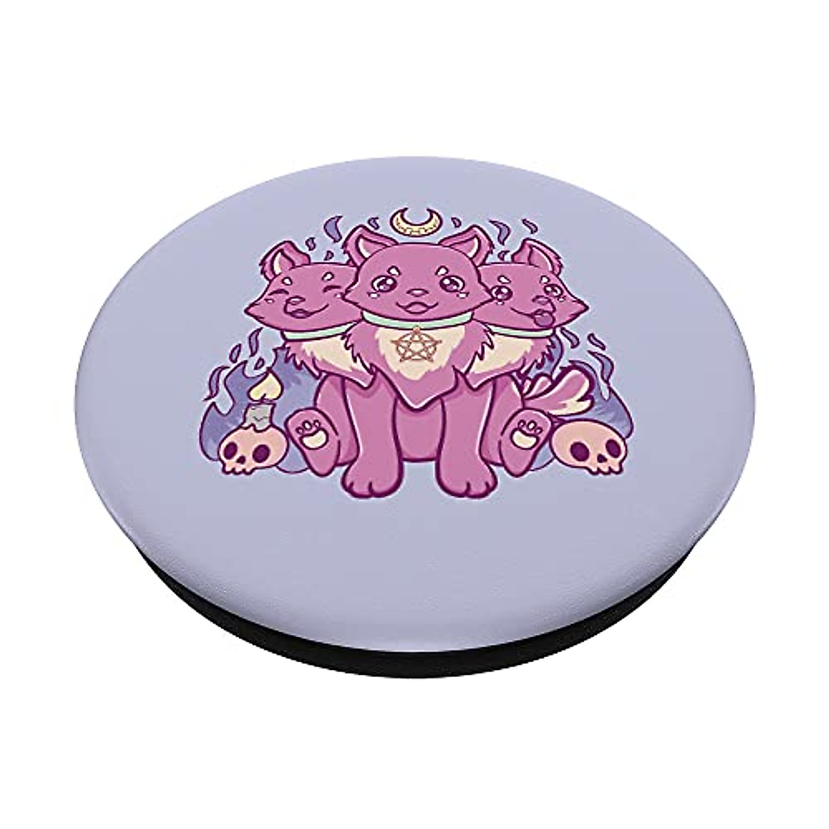 Pastel Goth 3 Headed Dog PopSockets Swappable PopGrip