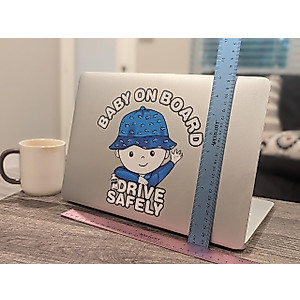 6 Pieces (2 Stickers Plus 4 Reflective Warning Open Door Sign), High Visibility, Baby in Car Sticker and Warning Open Door Sign, Baby on Board Sticker, Drive Safely Sticker