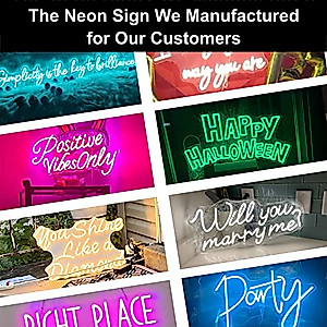 Custom Neon Sign Customizable, Yeeficent Custom LED Sign for Wall Decor, Personalized Neon Signs for Nail Salon Wedding Birthday Party Bedroom Bar Shop Name Logo (Optional 13" To 60")