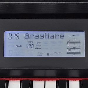 vidaXL 88-Key Digital Piano w/Pedals Black Melamine Board Keyboard Music