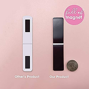 Desecraft 16Pcs Cute Magnetic Bookmarks Page Markers I Clips for Kids Woman Man Teacher Students Reading Planner Book Lovers School Office