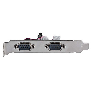 Eboxer 2 Port PCI Express RS232 Serial Adapter, PCIe to RS232 Serial Port Host Controller Expansion Card for Laptop PC, 2.5Gb/s Full Duplex Channel, Plug and Play