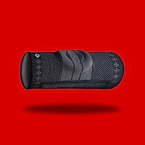 Old Bones Therapy Knee Brace | Knitted Compression Knee Sleeve with Springs and Support for Knee Pain Relief | Perfect for Sports, Arthritis, Post Surgery Recovery, Stability, Protection (Large, Black - 2 Pack)