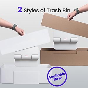 Popur X5 Self-Cleaning Cat Litter Box - Unique Split System, Open Top, 30-Day Capacity - Automatic Litter Scooping Robot, Odor-Seal Disposable Cardboard Bin, 24 Inch Tray, 33 lbs. Load, 99% Leakproof