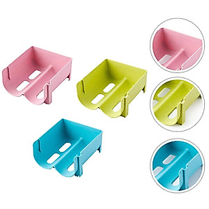 YARNOW 3pcs Refrigerator Can Holder Stackable Fridge Beverage Bottle Dispenser Soda Cola Juice Bottle Storage Bin Freezer Drinks Can Organizr for Beer Wine Bottle