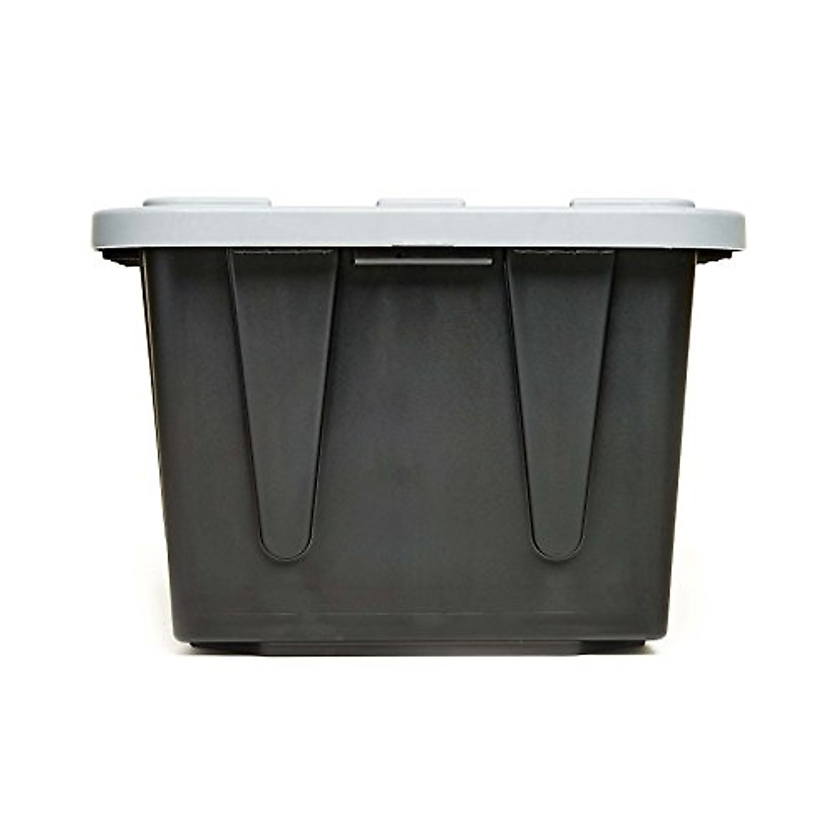 ECOstorage 4427EBKDC.02 Box Tough Recycled Plastic Storage Container, 27 Gallon, Black, 2 Count