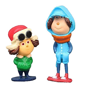 12pcs Green Monster Stole Christmas Cake Topper Action Figure Toy Dolls Set PVC Model Collections Chrismas Decoration