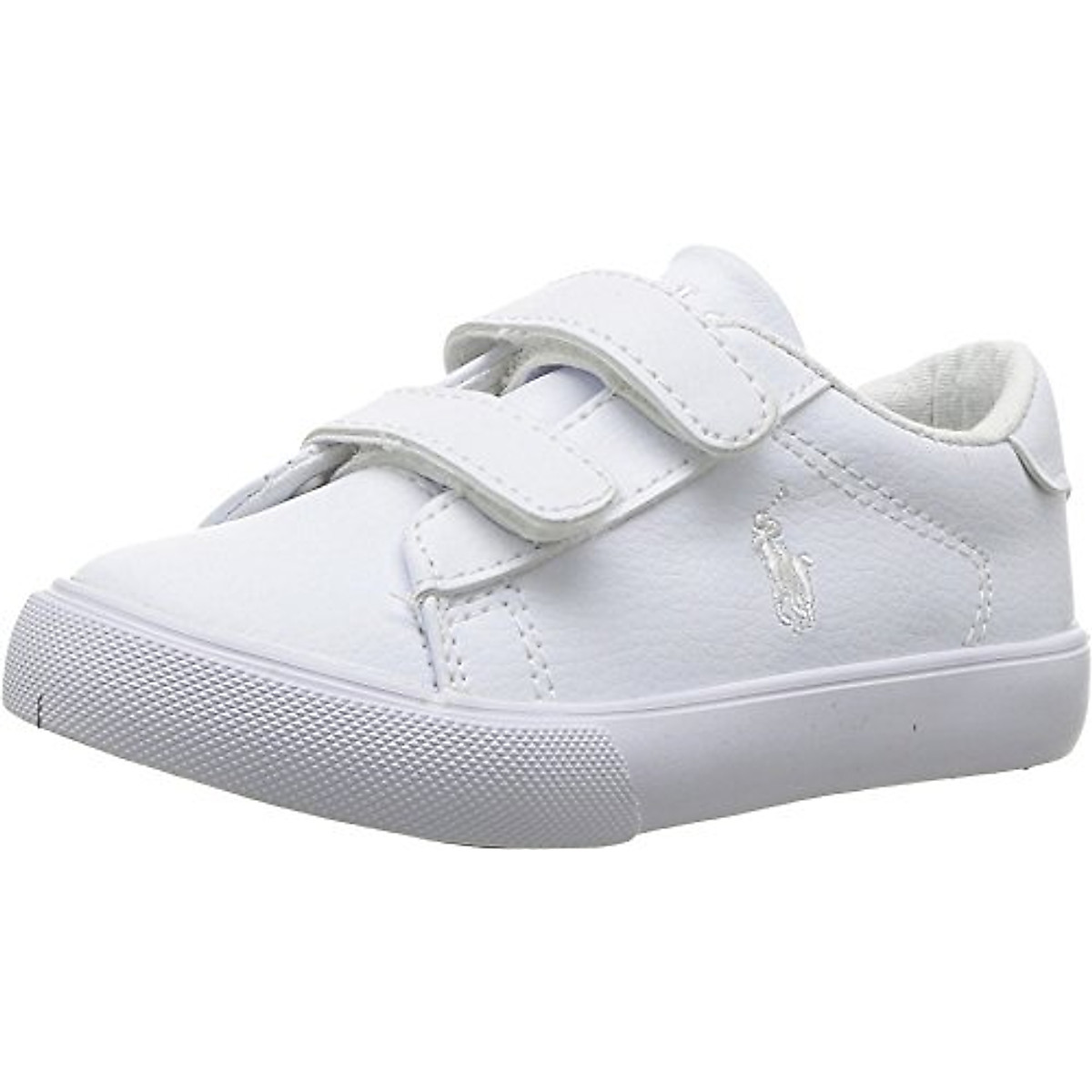 Polo Ralph Lauren Kids Baby Boys Easton EZ Sneaker, Triple White Tumbled, 10 Infant