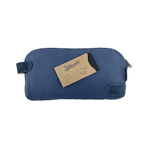 Hide & Drink, Large All Purpose Dopp Kit Utility Bag, Waxed Canvas, Handmade, Blue Mar