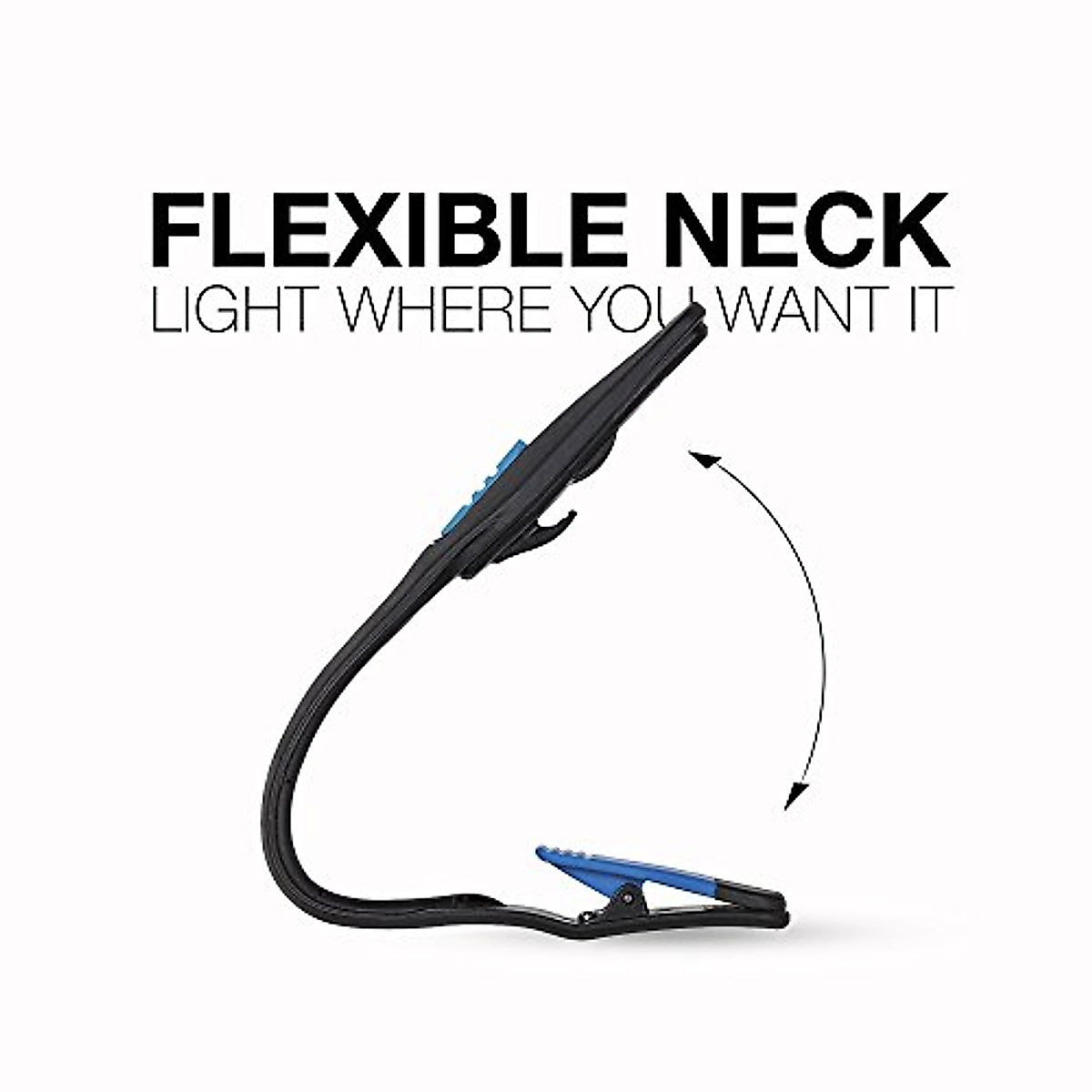 Energizer LED Book Light Flex, Book Light for Reading in Bed, Clip On Reading Light for Books and Kindles, Batteries Included