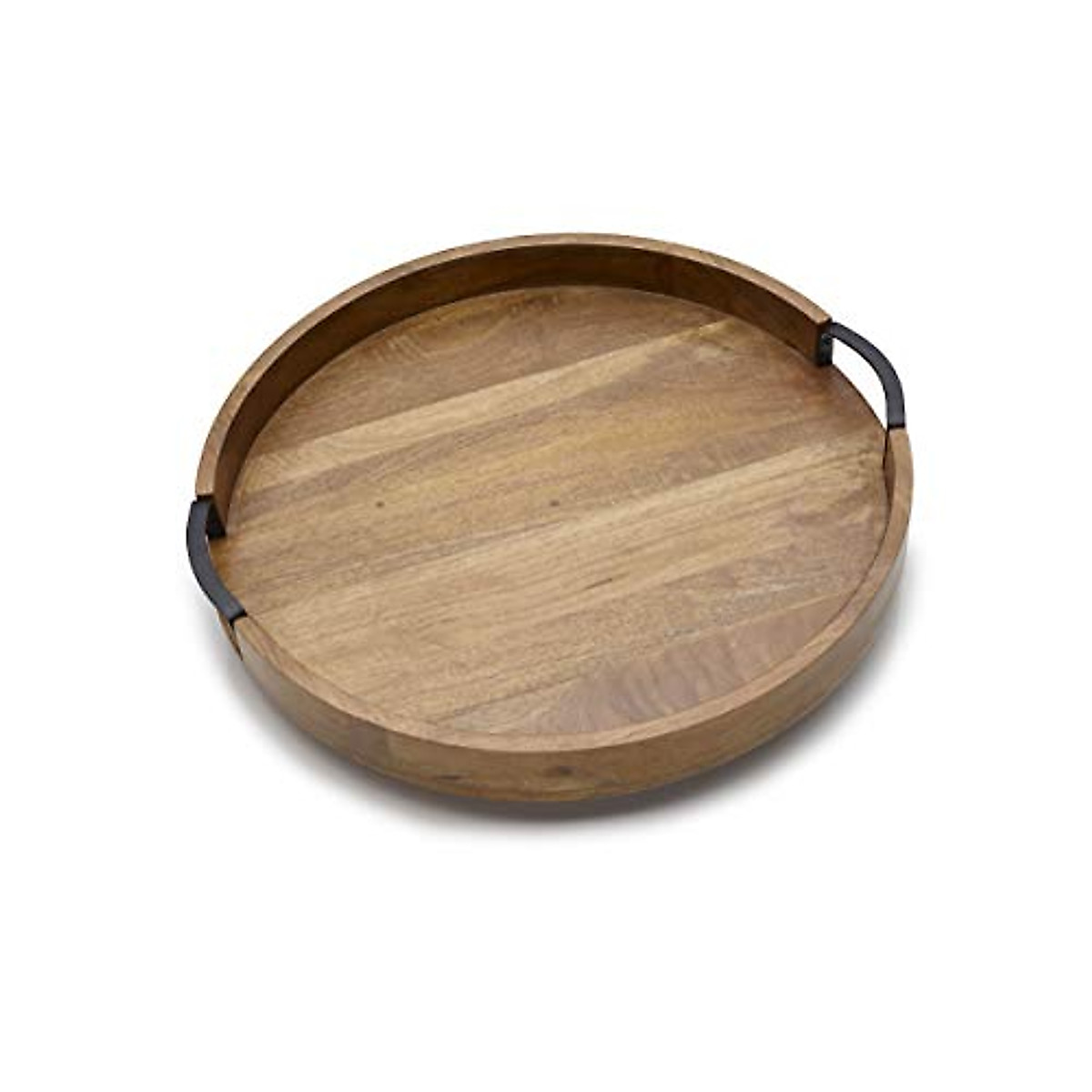 Gourmet Basics by Mikasa Lazy Susan Serving Tray, 18-Inch, Mango Round