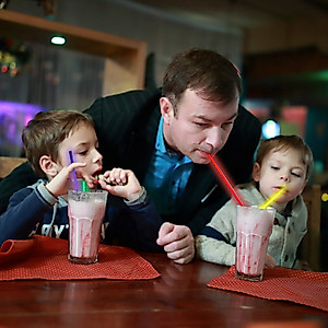 25-Pack Multi-Color Glow Straws - Vibrant Drink Accessories for Parties & Events -9" Glow Straw Party Pack