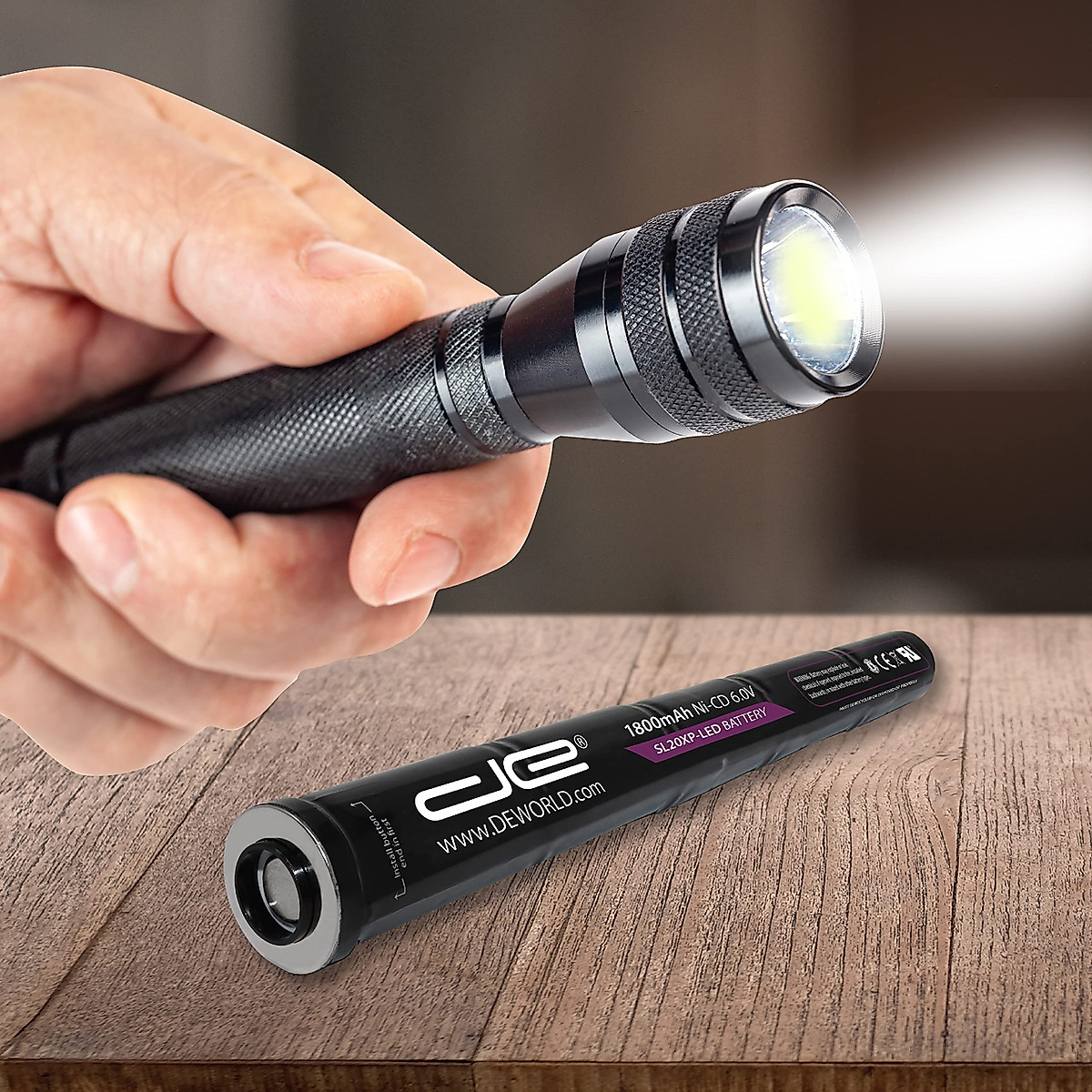 Digital Energy 77175 Rechargeable Replacement Battery for Streamlight SL-20XLED SL-20XP-LED, UltraStinger, Superstinger, SL20L, SL-20LP | 1800mAh Ni-Cd 6.0V