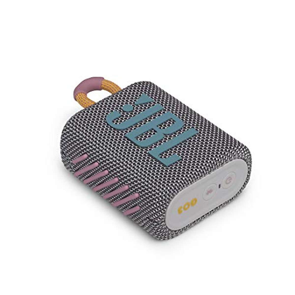 JBL Go 3: Portable Speaker with Bluetooth, Built-in Battery, Waterproof and Dustproof Feature - Gray (JBLGO3GRYAM) (Renewed)