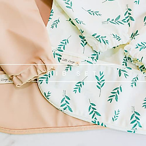 Little Keegs Long Sleeve Baby Bibs - Toddler Art Smock Feeding Baby Apron Eating Shirt Waterproof Wearable Full Sleeved Bib